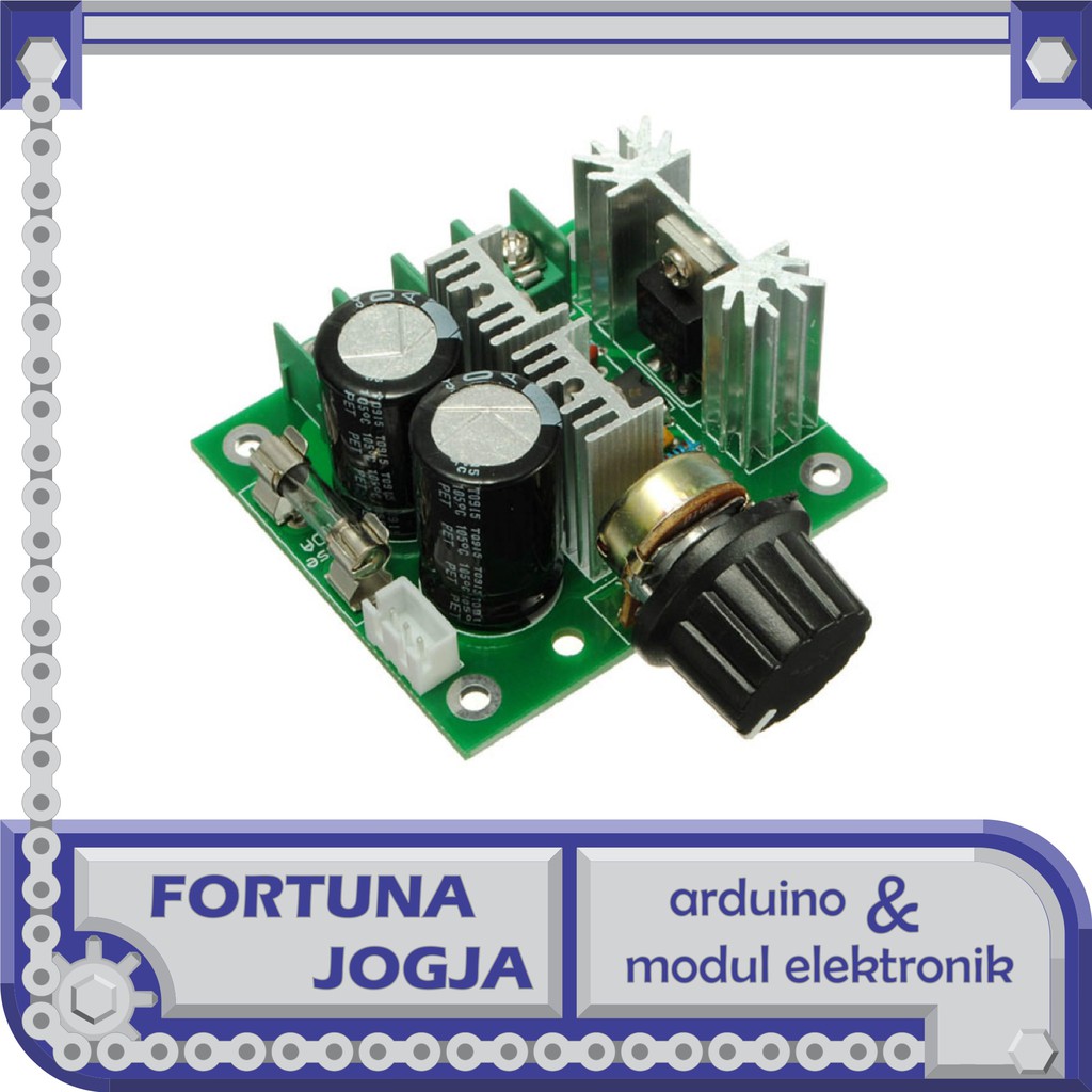Jual Motor Speed Control Dimmer Regulator Adjustable PWM DC 12-40V 10A 400W | Shopee Indonesia