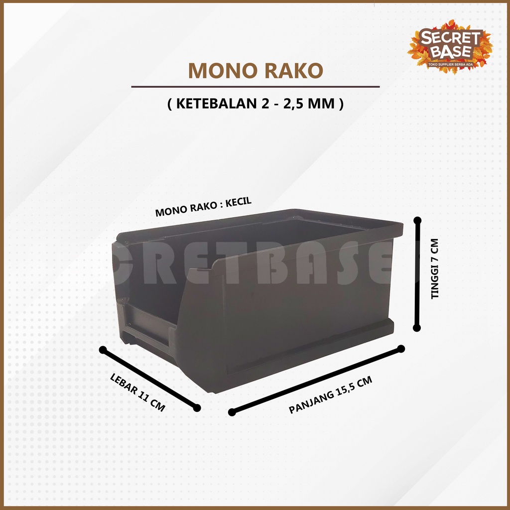 Jual MONO RAKO - Kotak Plastik Stackable / Rak Susun / Rak Komponen ...