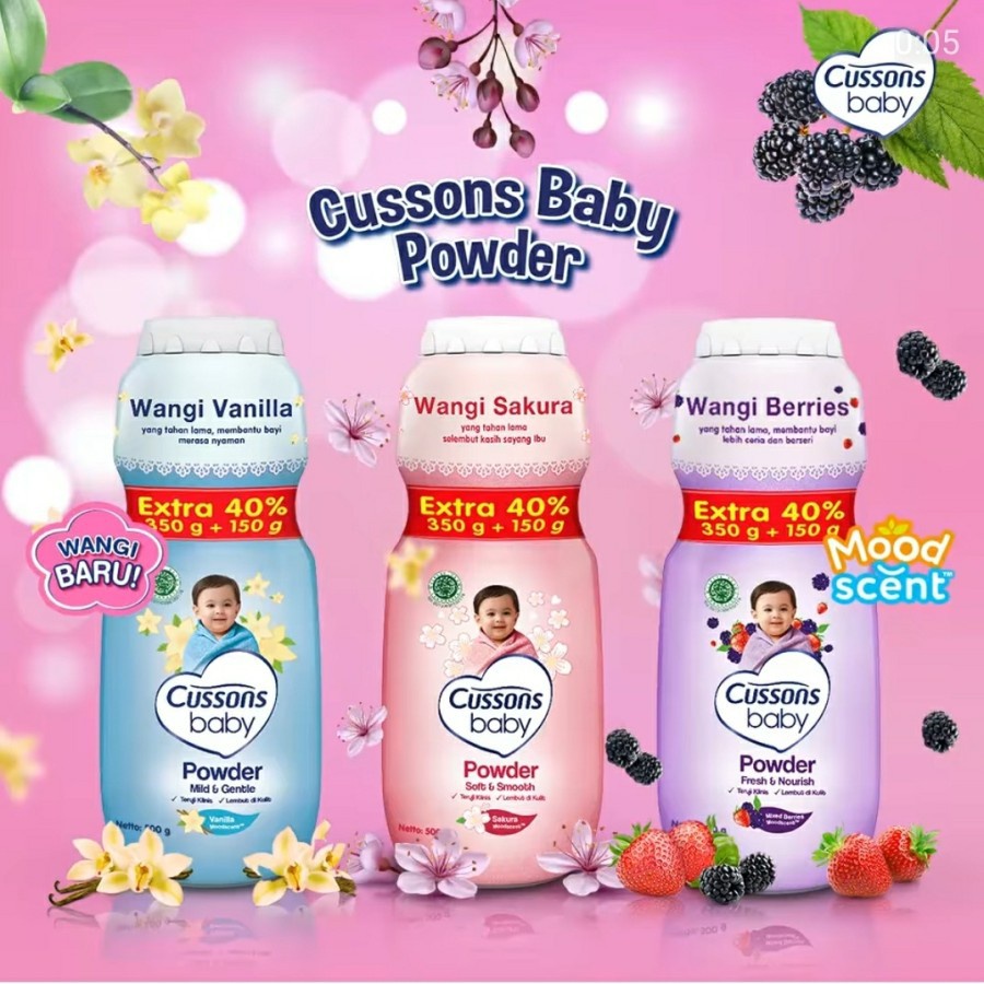 Jual Bedak bayi cussons 500g ( 350g + 150g ) cussons baby powder 500 gram | Shopee Indonesia