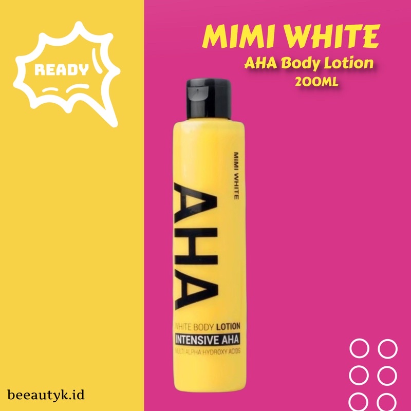 Jual MIMI WHITE AHA SERUM BODY LOTION PLUS GINGSENG 200ml ORIGINAL ...