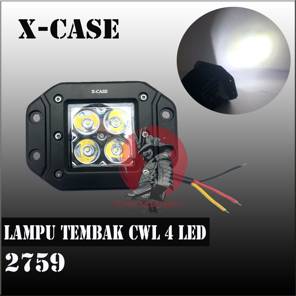 Jual LAMPU TEMBAK SOROT / LAMPU LED DEPAN CWL 4 MATA KLX 150 / CRF 150 / WR150 MODIFIKASI ...