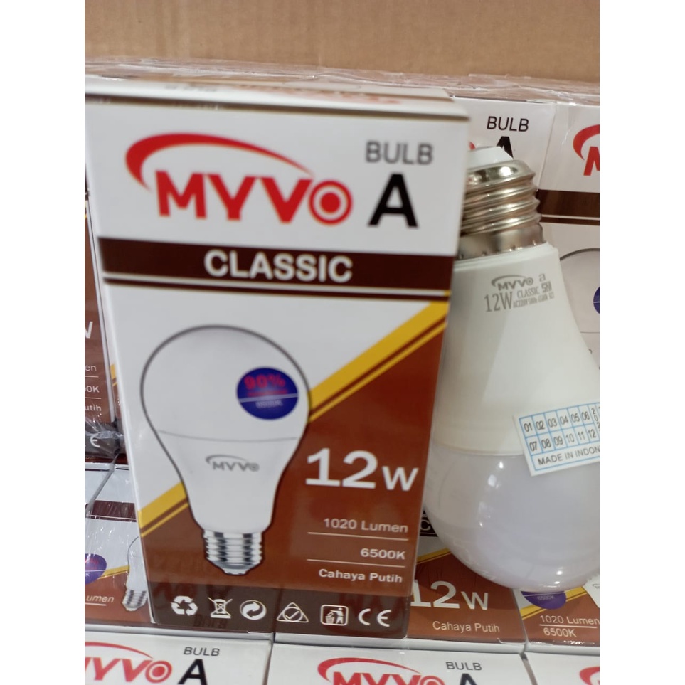 Jual lampu myvo classic 12 watt bergransi 2 tahun bulb | Shopee Indonesia