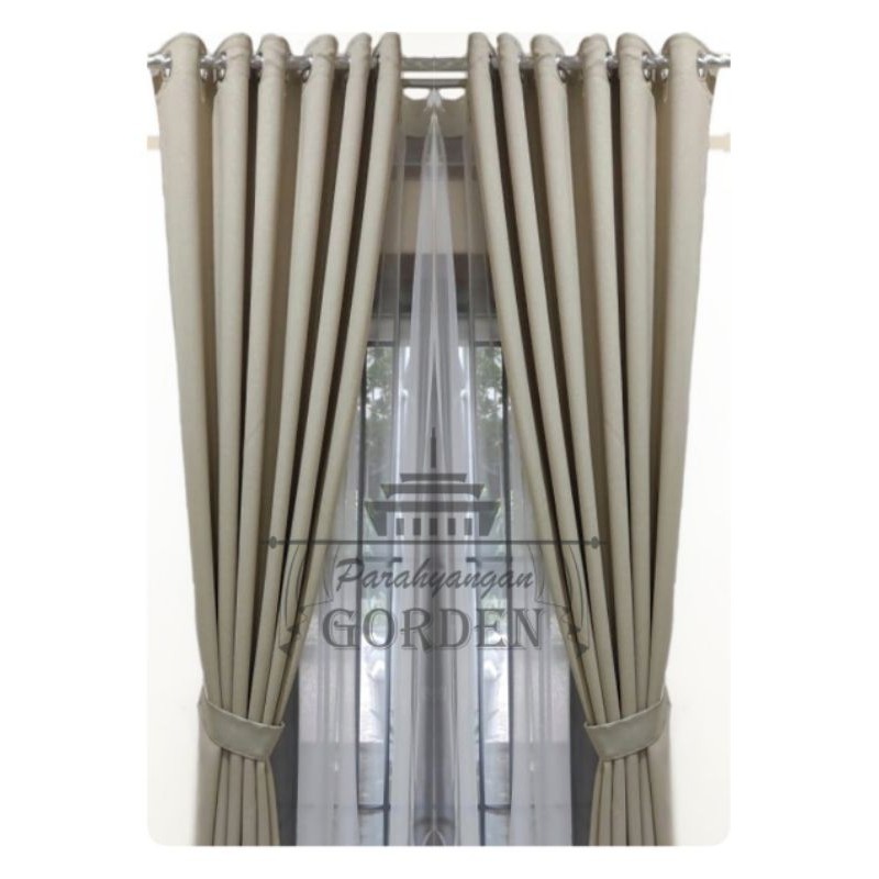 Jual Gorden/Hordeng/Korden blackout Minimalis L.140×T.150cm gorden ...