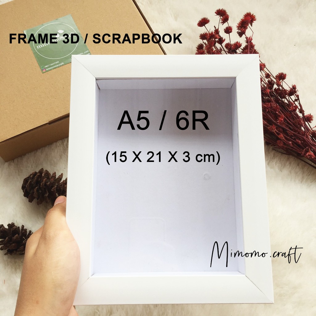 Jual Bingkai 3D Scrapbook 6R (15x21 cm) | Bingkai Foto | Bingkai 6R ...