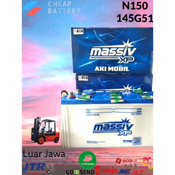 Jual Aki massiv xp n150 genset bus tractor kapal alat berat forklif basah | Shopee Indonesia