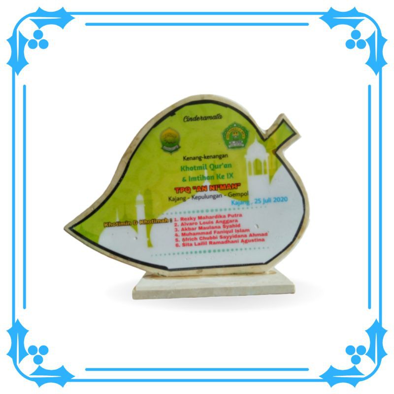 Jual Cinderamata Souvenir Vandel Plakat Marmer Wisuda kenang kenangan ...