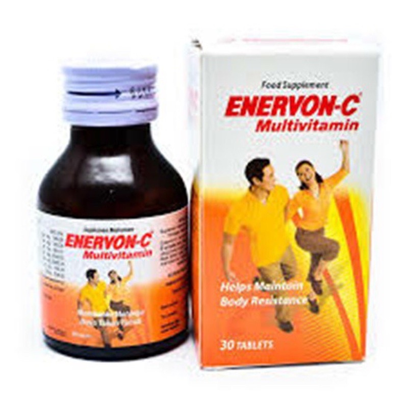 Jual Enervon C Tablet 30's / Enervon Active / Multivitamin / Vitamin C ...