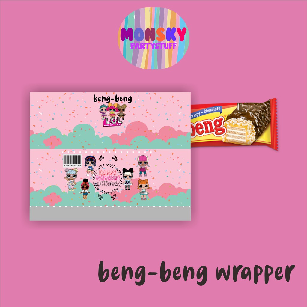 Jual Beng-beng wrapper Party Custom / Properti Pesta / Ulang Tahun ...