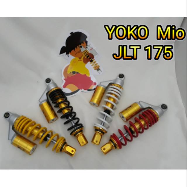 Jual Shock Tabung Matic Yoko Warna Kuning-Merah-Hitam-Putih | Shopee ...