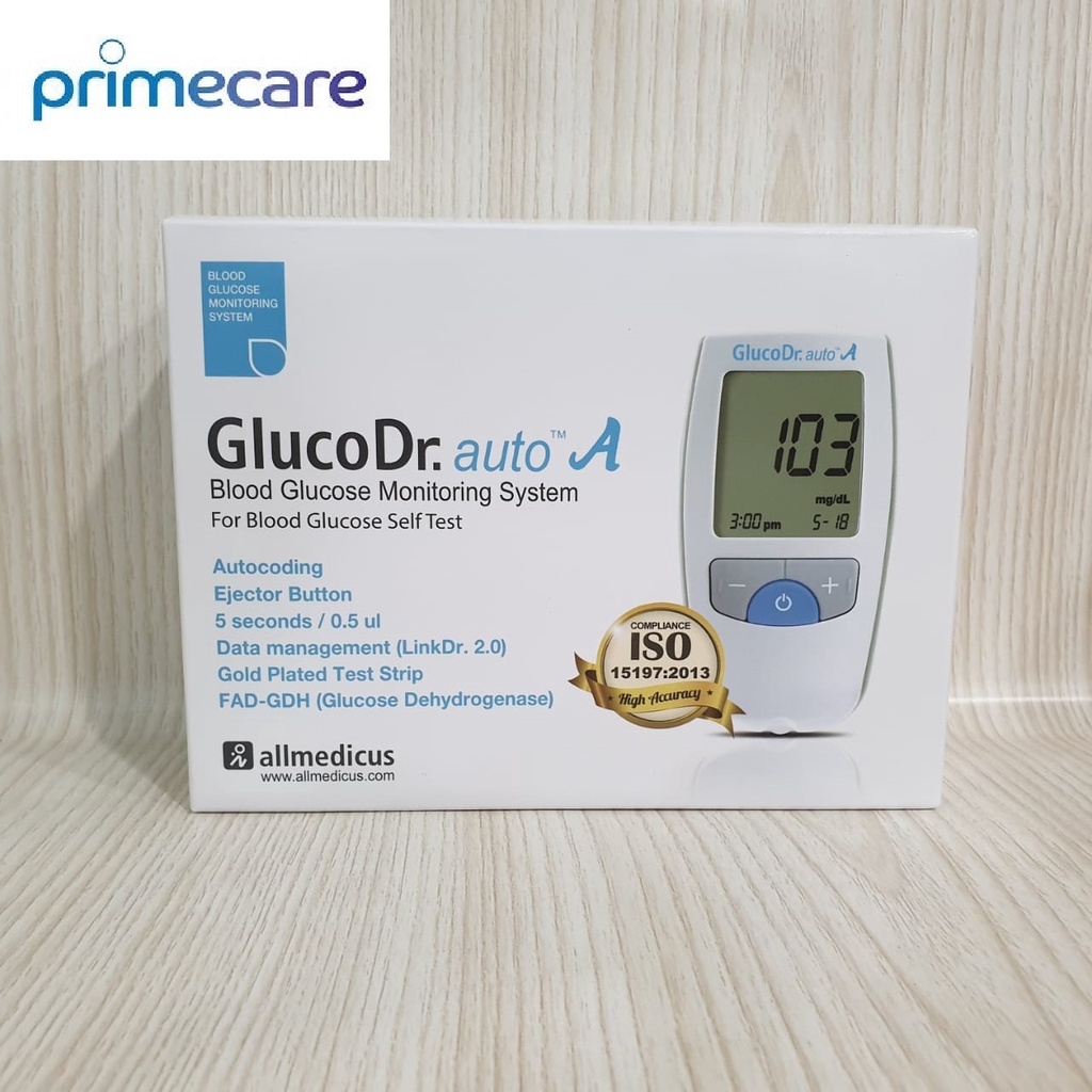 Jual Alat Gluco Dr Auto AGM4000 + Strip 25 / Alat Cek Gula Darah ...