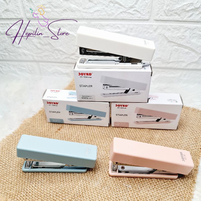 Jual Staples Joyko ST-15 Warna Pastel Mewah Ecer 1 PC / Stapler JOYKO ...