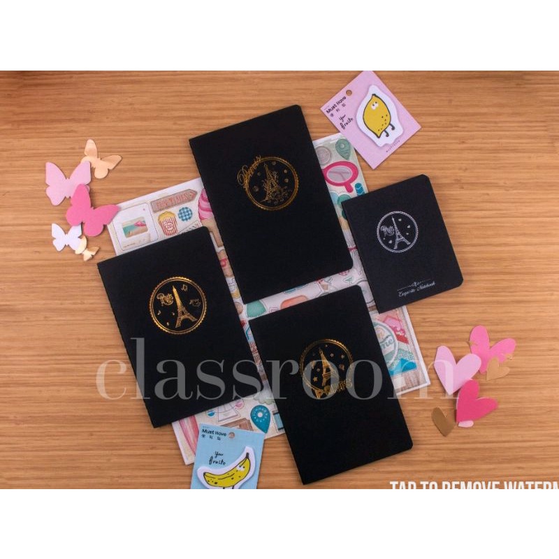 Jual CLASSROOM buku note A7 dan A5 black paper/ buku tulis polos ...