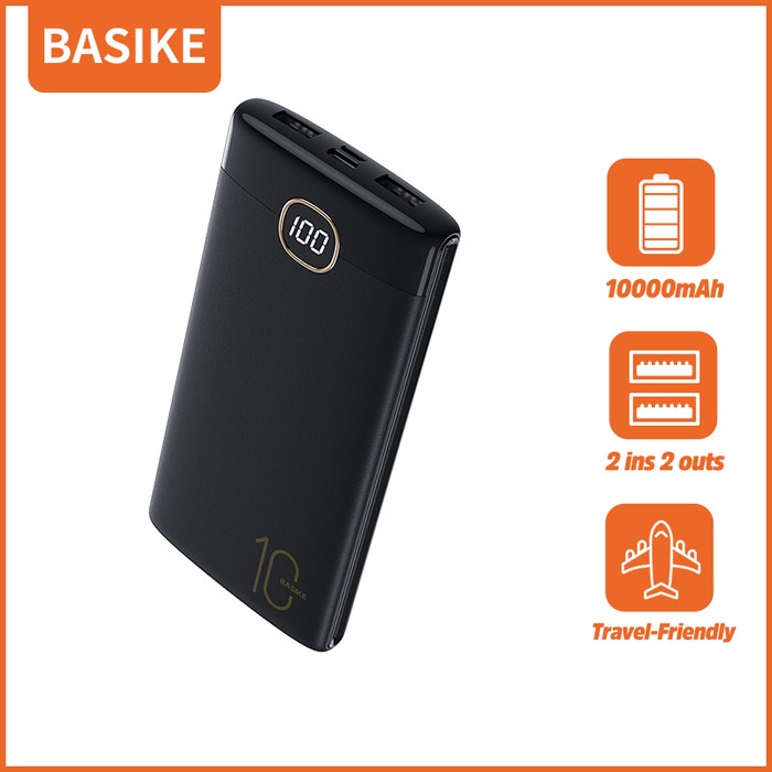 Jual BASIKE Power Bank 20000 mAh 10000 mAh Powerbank Dual USB Murah Mini | Shopee Indonesia