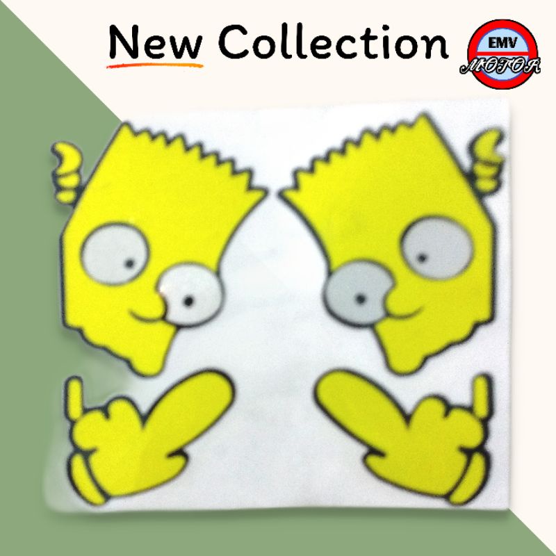 Jual Sticker simpson jari tengah | Shopee Indonesia