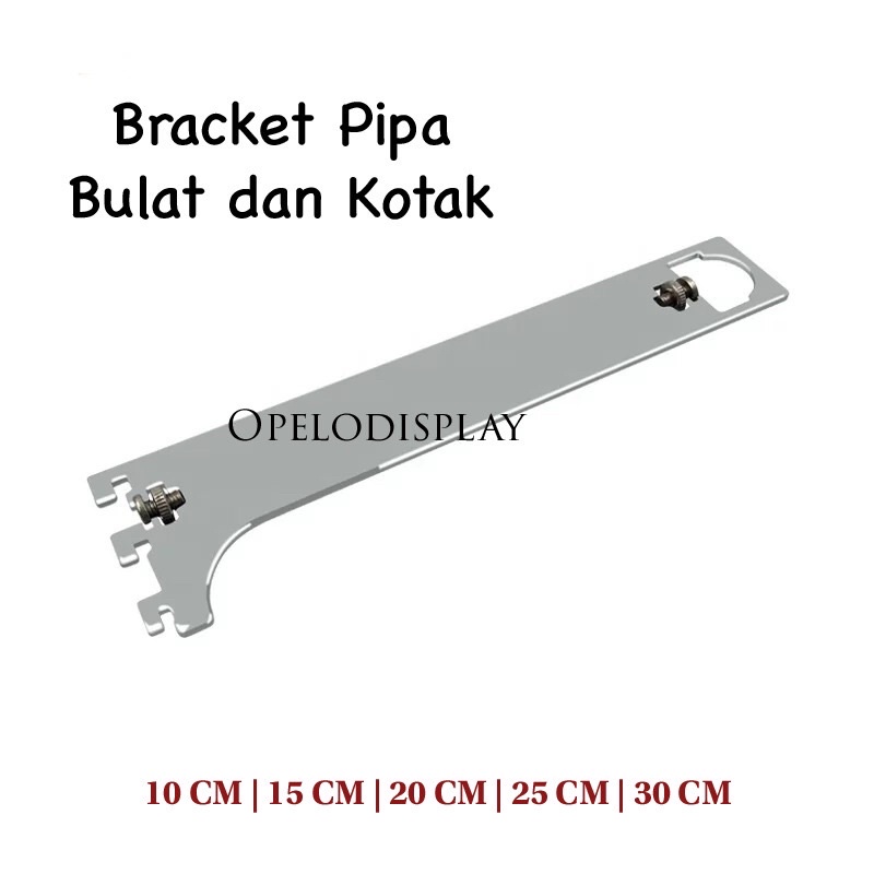 Jual BRACKET PIPA KOTAK / BULAT MULTIFUNGSI 20 CM | Shopee Indonesia