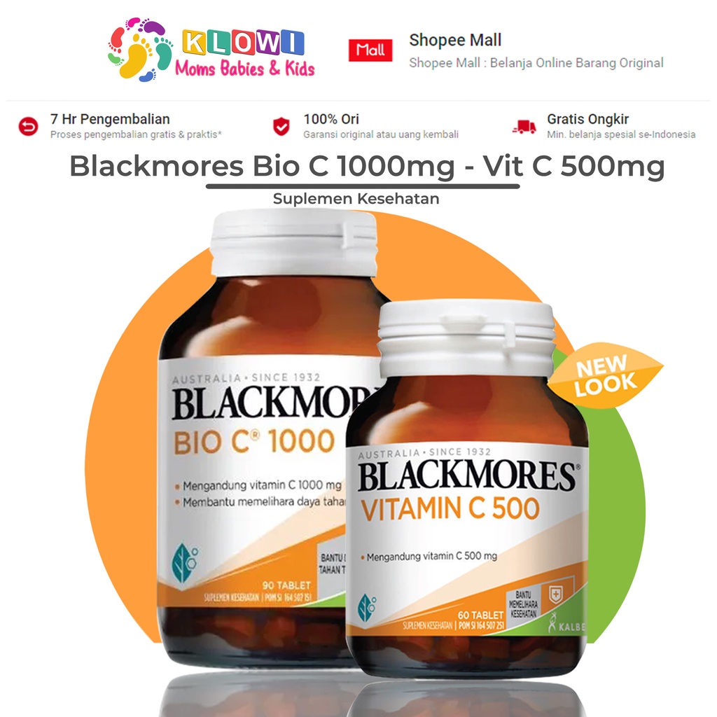 Jual Blackmores Bio C 1000 mg / Blackmores Vitamin C 500 mg ...