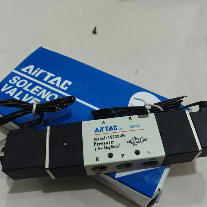 Jual SELENOID VALVE 5/2 WAY DOUBLE COIL 1/8 4V120-06 AIRTAC | Shopee Indonesia