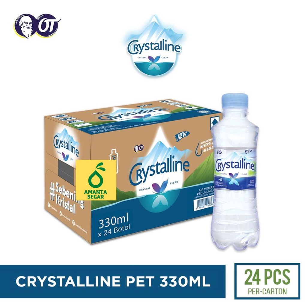 Jual Crystalline Cristalin Cristalline Crystallin Crystaline Crystalline Air Mineral 330ml x 24 ...