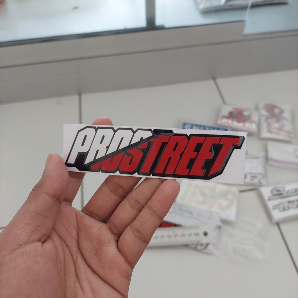 Jual stiker cutting prostreet merah putih | Shopee Indonesia