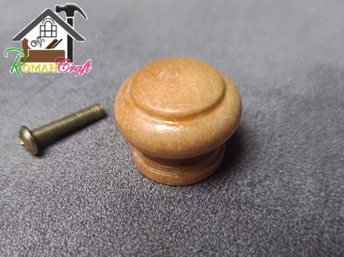 Jual Knob kayu 24-50 mm A.E07 Tarikan pintu laci cabinet handle lemari ...