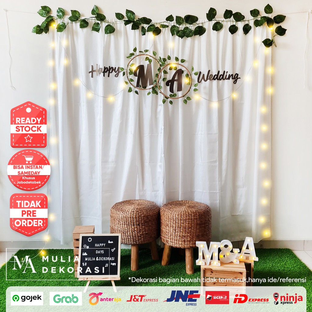 Jual Dekorasi Backdrop Lamaran Nikahan Aqiqah Background Bekdrop Paket ...
