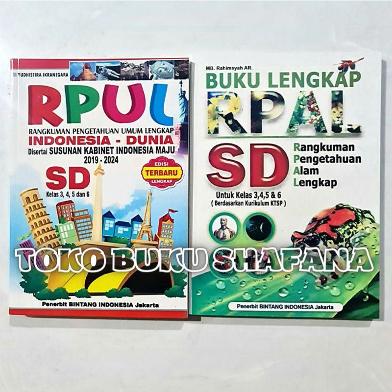 Jual BUKU RPAL / RPUL UNTUK KELAS 3 4 5 6 SD BINTANG INDONESIA ...