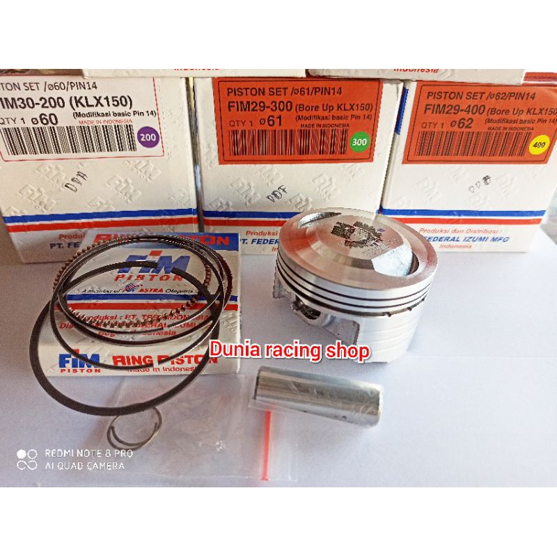 Jual Piston FIM Seher FIM KLX CRF Dtracker 58 58.5 59 59.5 60 61 61.5 ...