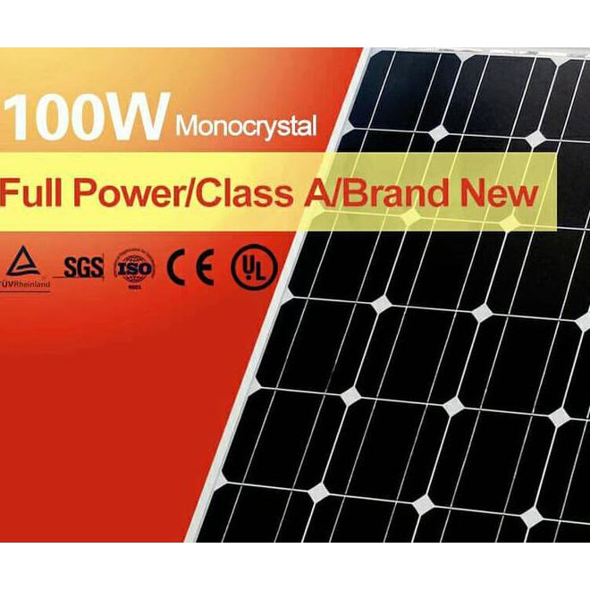 Jual Panel Surya / Solar Panel 100 Wp Monocrystalline | Shopee Indonesia