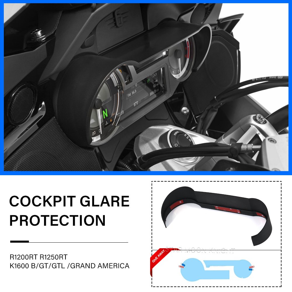 Jual &Cockpit Glare Protection For BMW R1200RT R 1250 RT K1600GTL K1600 ...