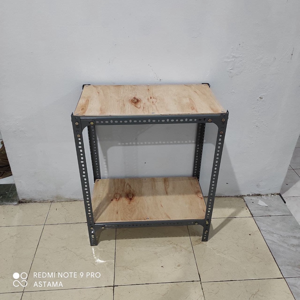 Jual RAK SIKU LUBANG P80 L50 (cm) 2 SUSUN TINGKAT / RAK BESI SERBAGUNA ...