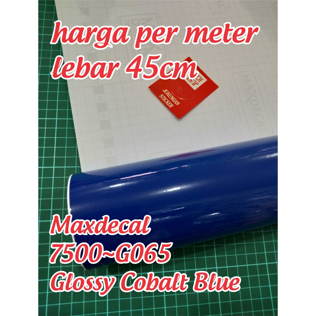 Jual Stiker - Sticker Vinyl Maxdecal Glossy / Doff Cobalt Blue - 065 ...