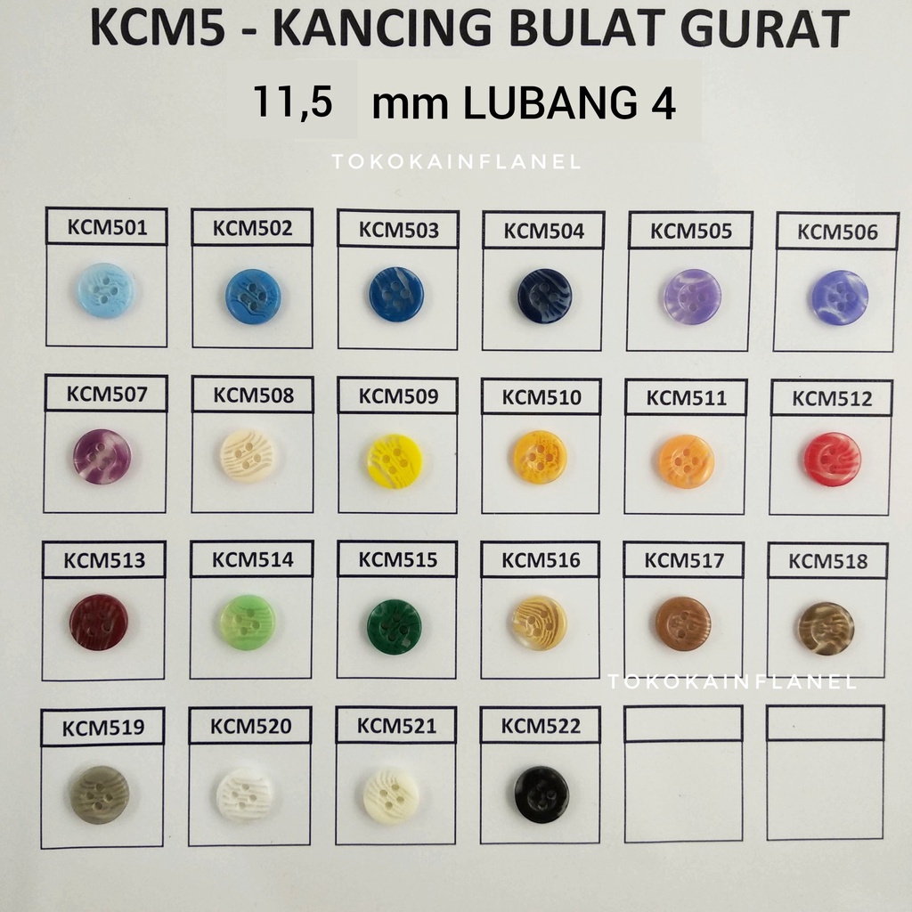 Jual Kancing Kemeja Bulat Lurik2 uk 11.5mm KCM5 (Per Lusin) | Shopee ...