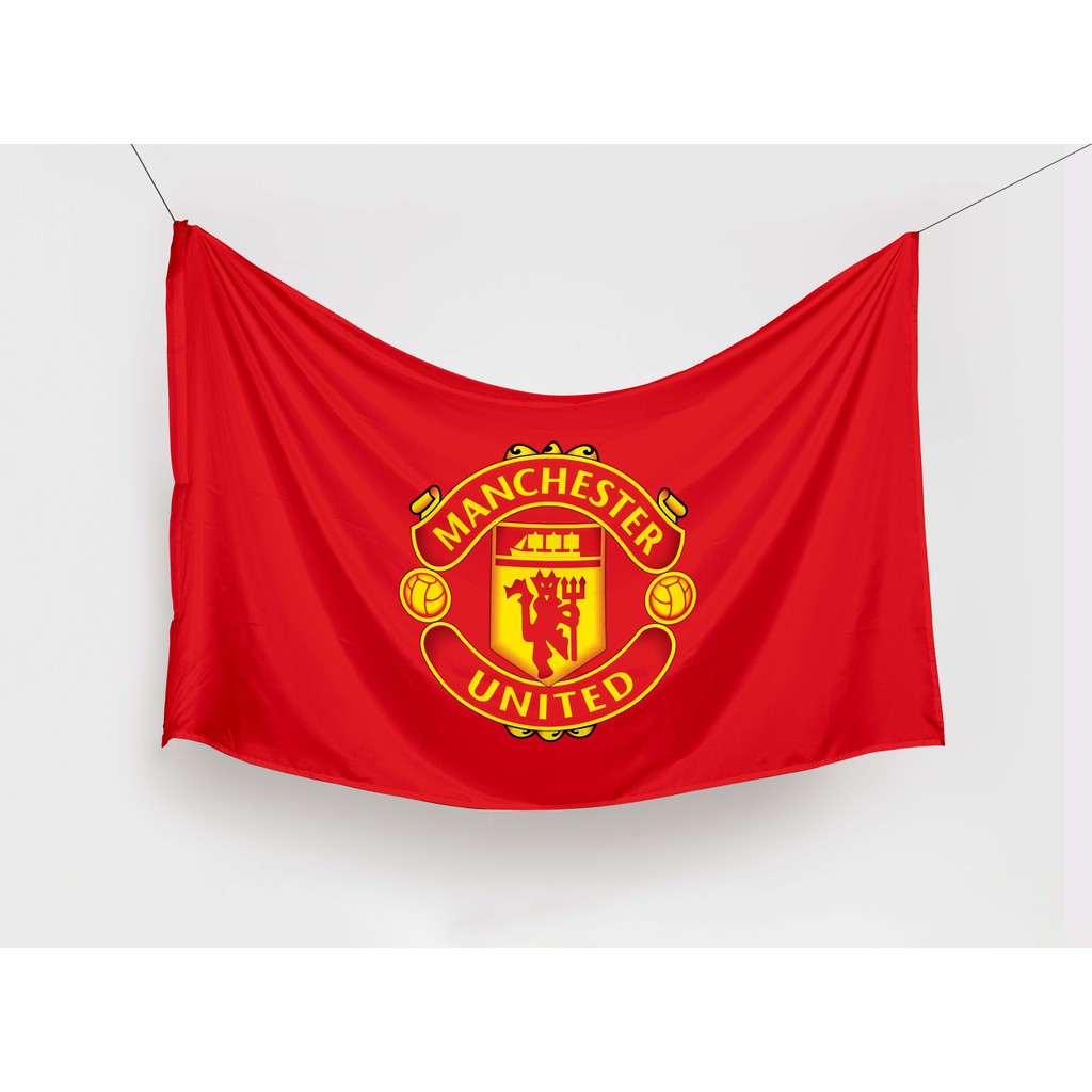 Jual BENDERA POSTER KAIN Manchester United F.C. MU FLAG POSTER KAIN ...