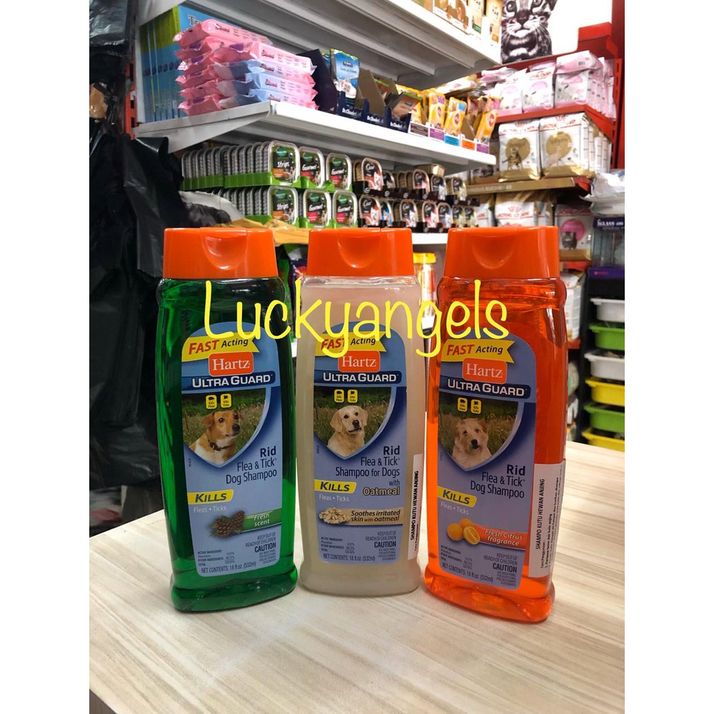 Jual HARTZ ULTRA GUARD RID FLEA & TICK DOG SHAMPOO 532ML 532 ML/HARTZ ...