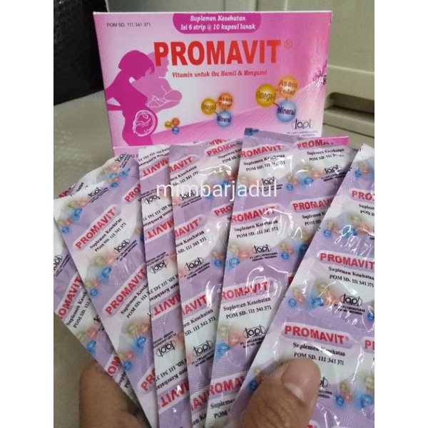 Jual Promavit strip 10kapsul dan box 60 kapsul - suplemen vitamin ...