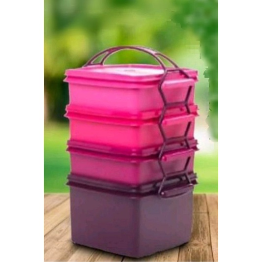 Jual Aneka Rantang Tupperware Double Sweet/Small Click to Go/Carry All ...