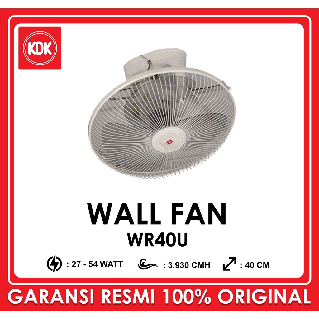 Jual KDK Auto Fan 16 inch WR40U / Kipas / Kipas Ceiling / kipas Angin ...