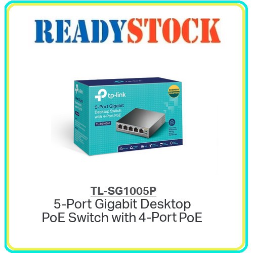 Jual TP-Link TL-SG1005P 5-Port Gigabit Desktop PoE Switch with 4-Port PoE | Shopee Indonesia