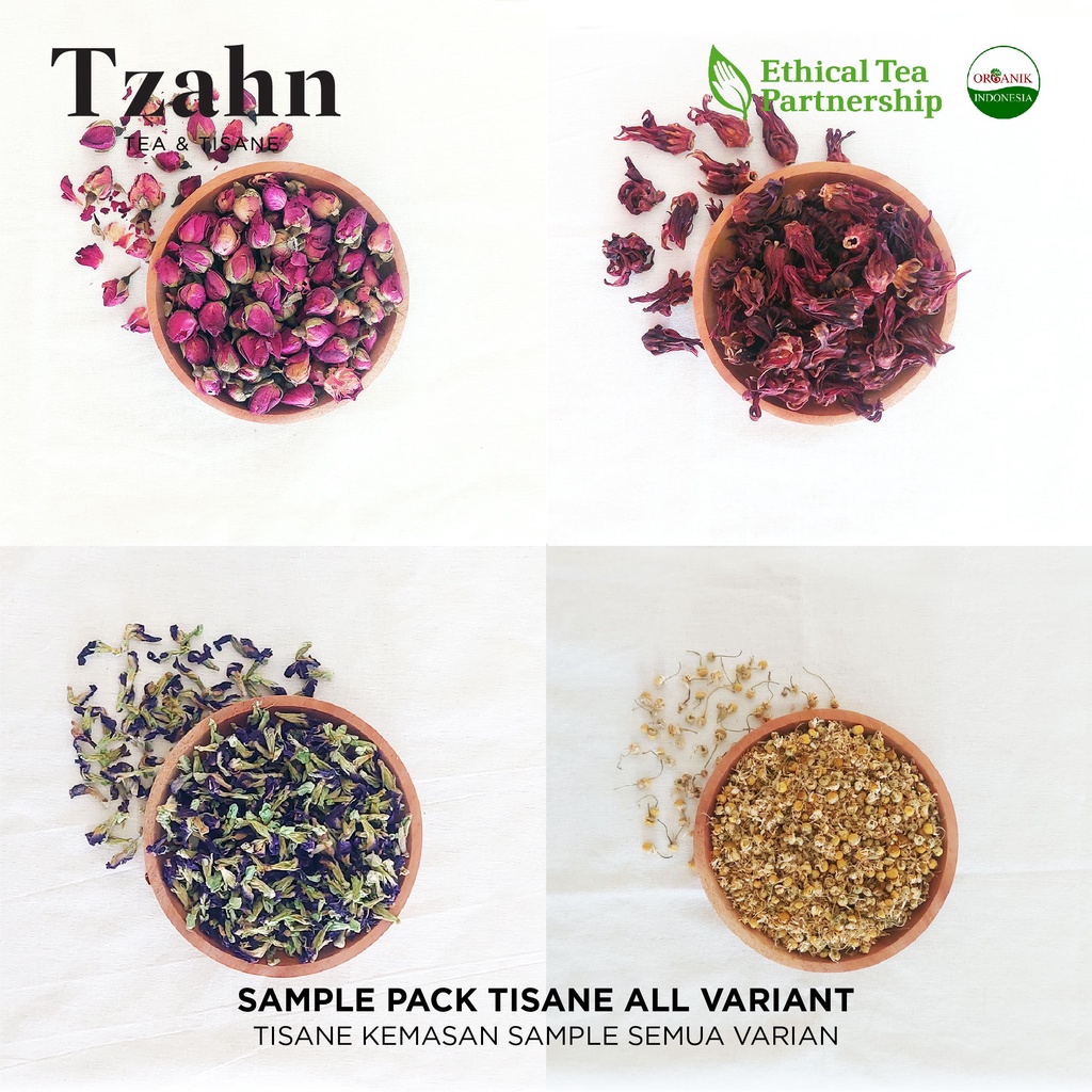 Jual Teh Bunga Kemasan Sample Semua Varian / Sample Pack Tisane Flower ...