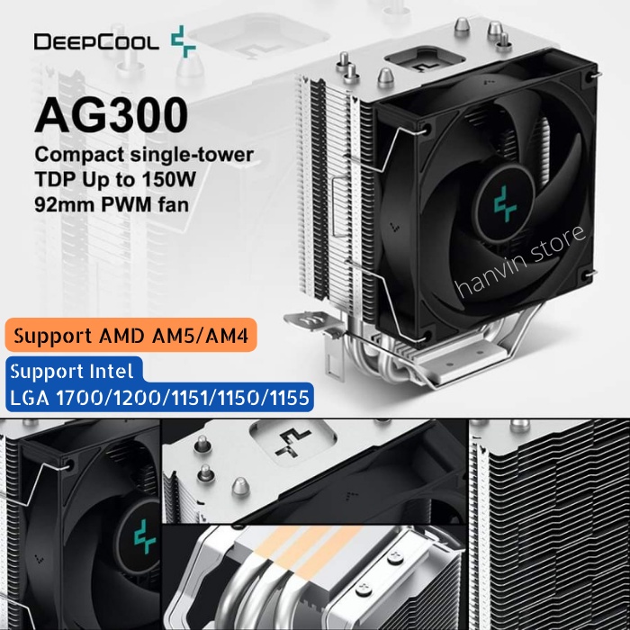 Jual CPU Cooler DEEPCOOL AG300 | Shopee Indonesia