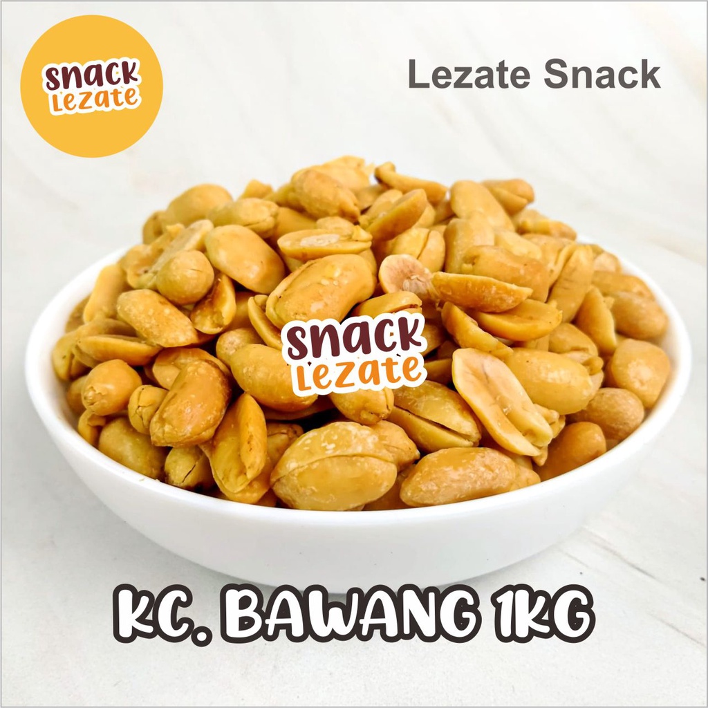 Jual Sedap Snack - Kacang Bawang Goreng 1kg Gurih Asin / Lacang Bawang ...
