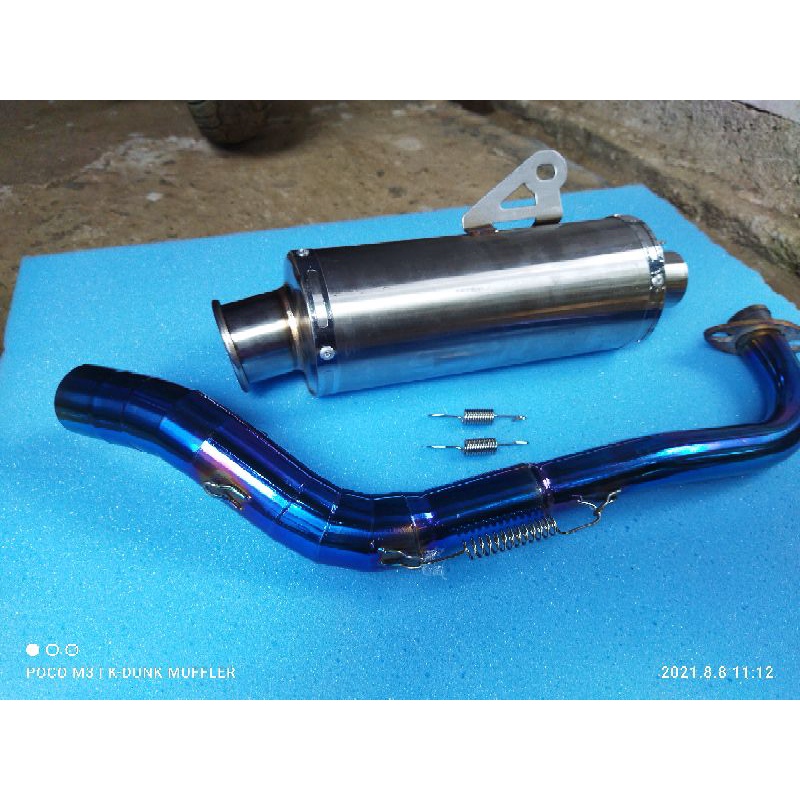 Jual Knalpot DBS WRX polos leher blue moon biru motor Nmax aerox ...