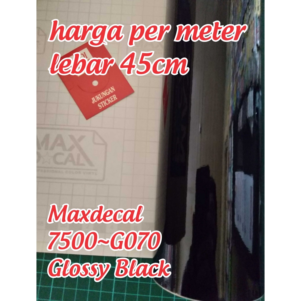 Jual Stiker - Sticker Vinyl Maxdecal Glossy / Doff Black - Skotlet Max decal Gloss / Matt Hitam ...
