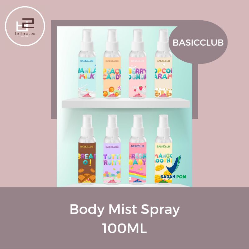 Jual (READY STOCK) BASICCLUB BODY MIST 100ML | Shopee Indonesia