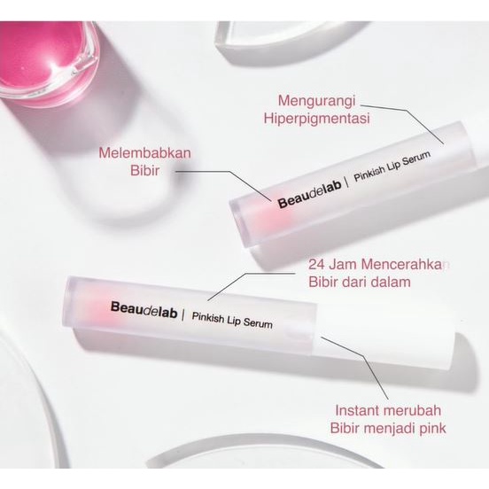 Jual Beaudelab Pinkish Lip Serum / Lipgloss Bening Lip Care Lip Balm ...
