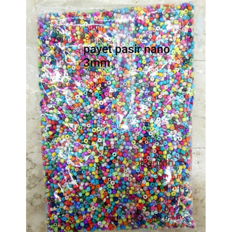Jual Mote Payet Pasir 3mm Nano-Mote Payet Pasir 8.0 | Shopee Indonesia