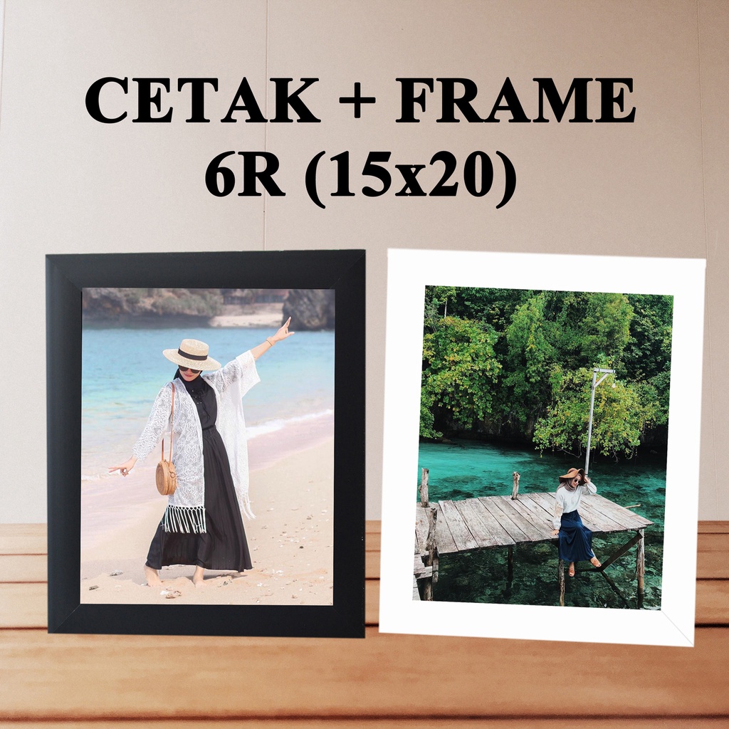 Jual CETAK FOTO 6R+FRAME MINIMALIS | Shopee Indonesia