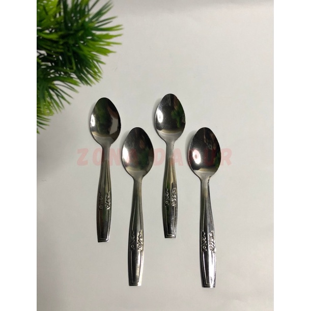 Jual Sendok Teh Kecil Bahan Stainless Steel (Isi 6 pcs, 1 lusin ...