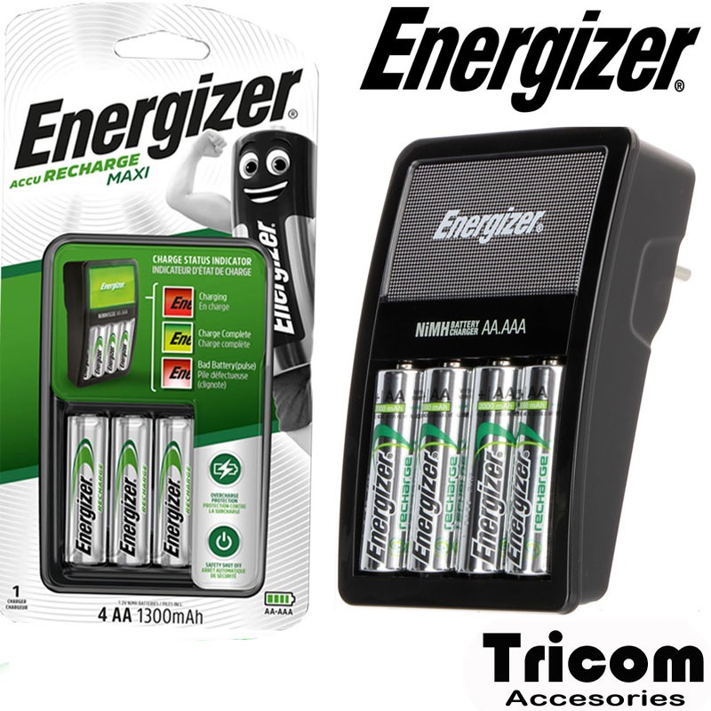 Jual PAKET Charger Baterai Energizer Maxi + AA 2000mAh 4pcs | Shopee Indonesia