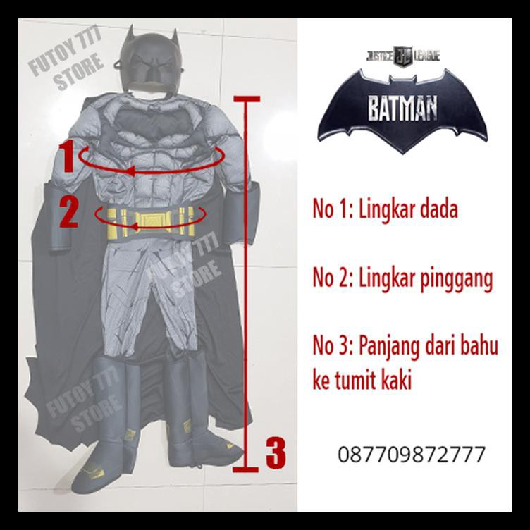 Jual Kostum Costume Batman Anak Baju Justice League Superhero Super ...